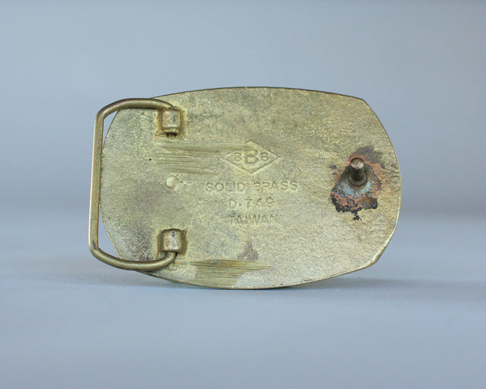 Jesus Fish Belt Buckle | Solid Brass | Greek Ichthys Design – High Desert